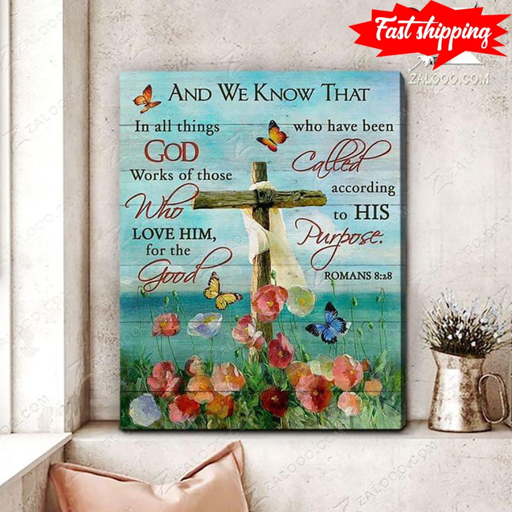Butterflies Flying Around Jesus Cross Draped W⁬ith White Cloth ...
