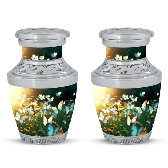 Butterflies Flys Urn Small Keepsake Urn for Human Ashes, Cremation ...
