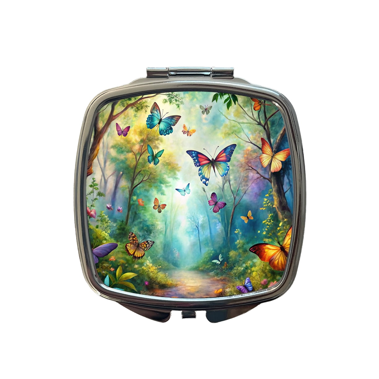 Butterflies Forest Fantasy Watercolor Design Travel Makeup Handbag ...