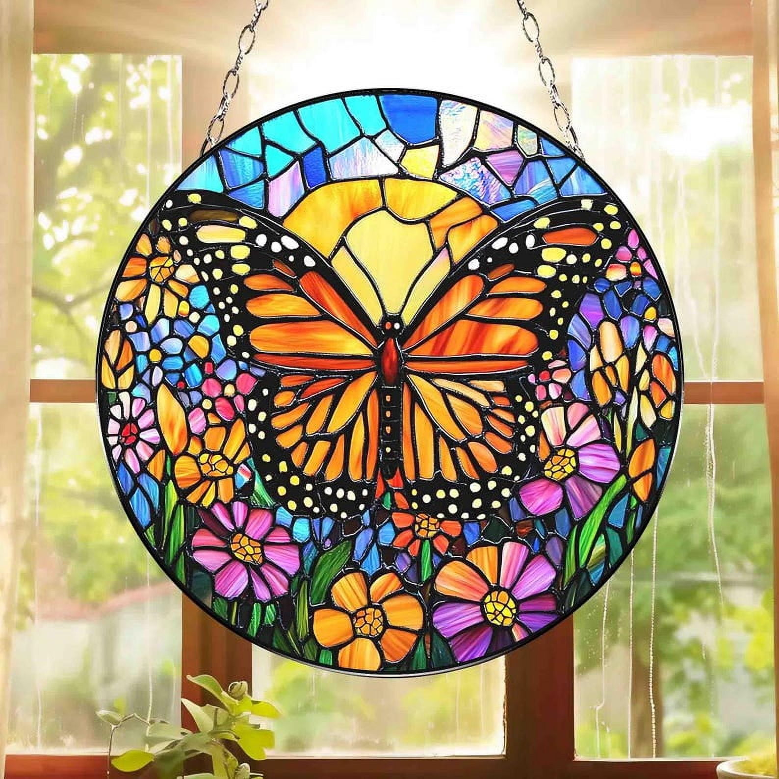 Butterflies Glass Suncatcher, Butterfly Lovers, Butterfly Acrylic ...