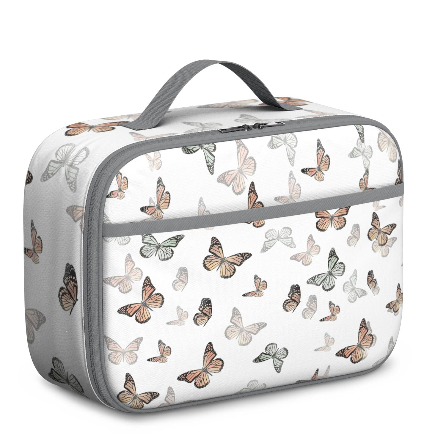 Butterflies Insulated Lunch Tote Reusable Spill-resistant Interior for ...