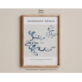 Butterflies Kamisaka Sekka Japanese Indigo White Poster Unframed Paper ...