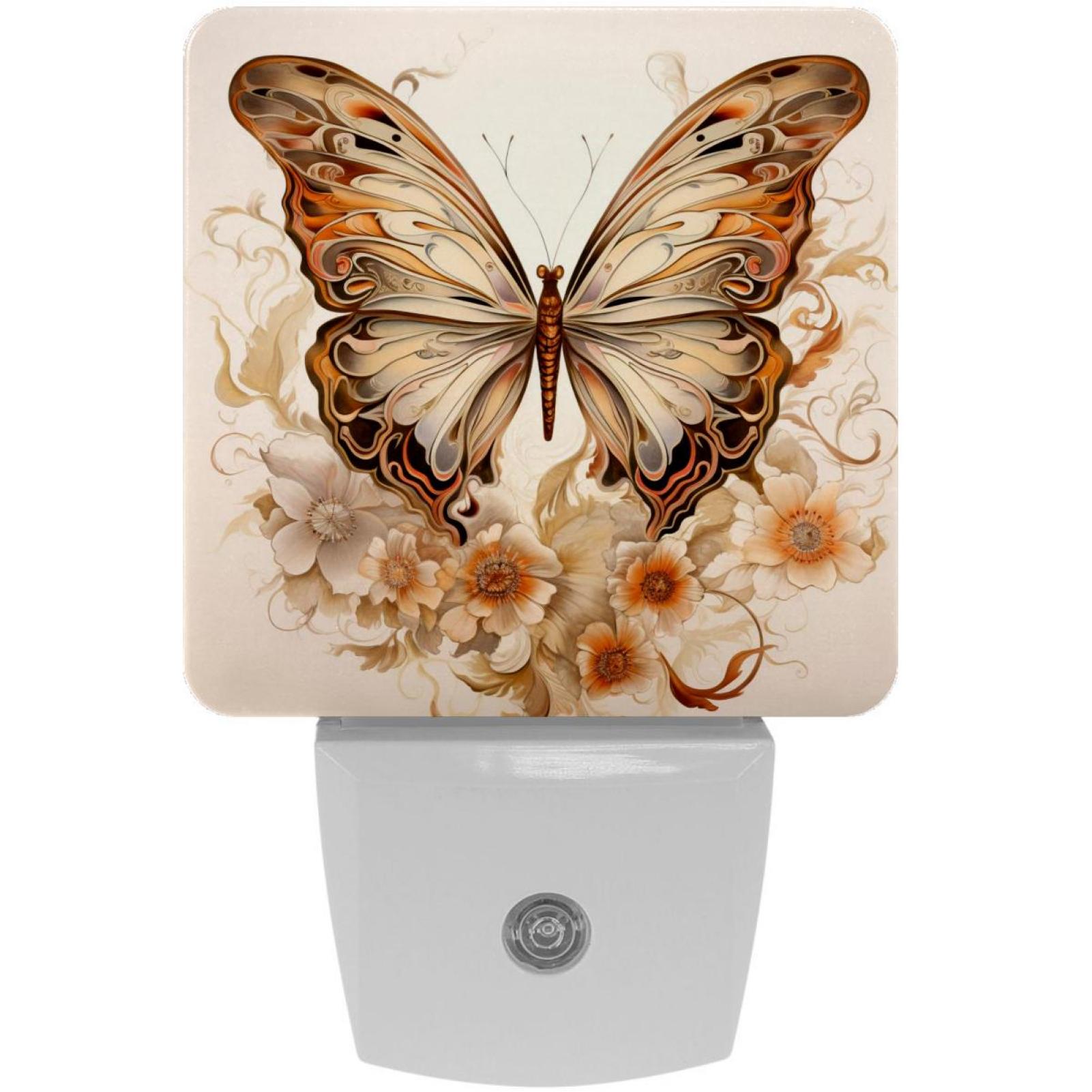 Butterflies LED Square Night Light - Compact and Energy Efficient ...
