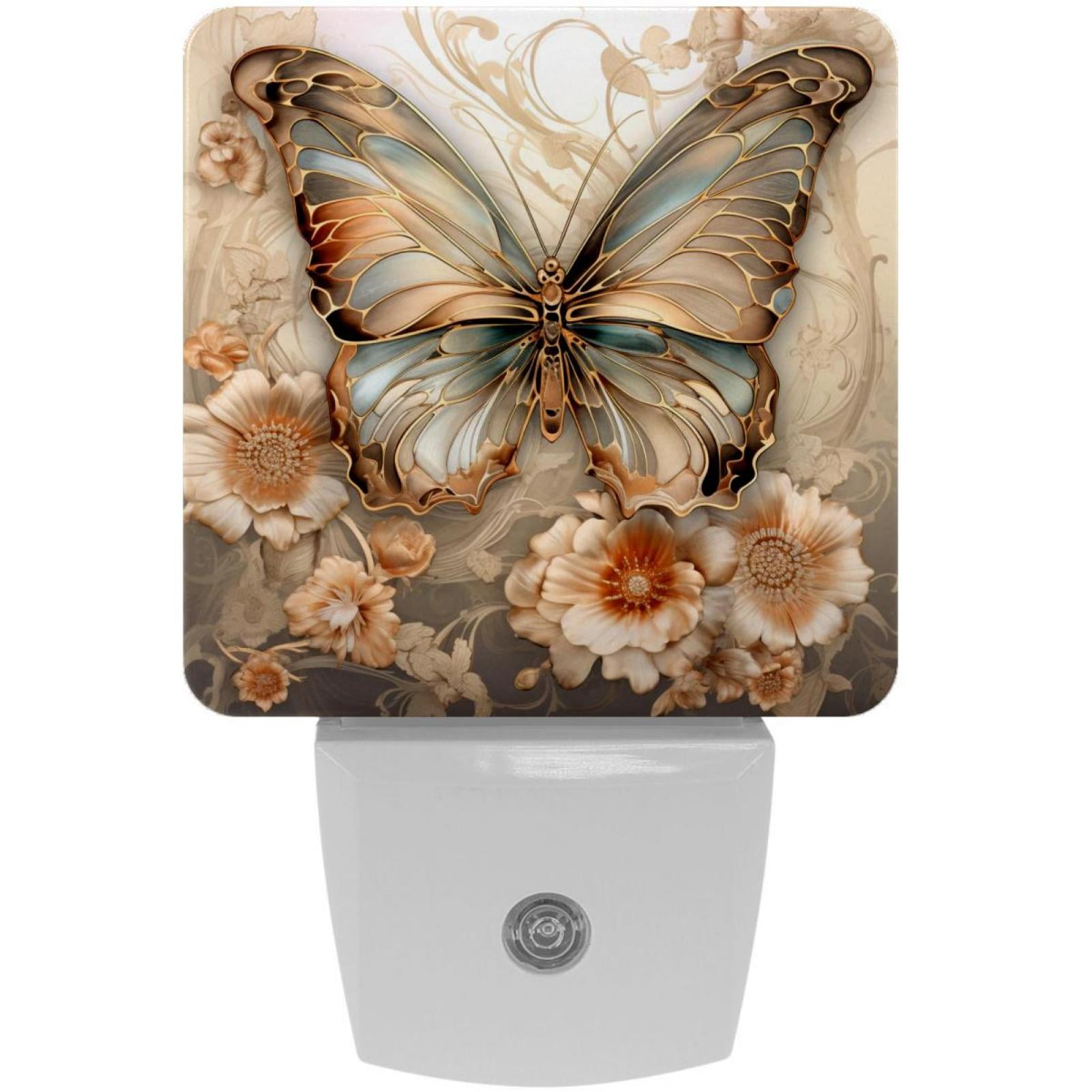 Butterflies LED Square Night Light - Compact and Energy Efficient ...