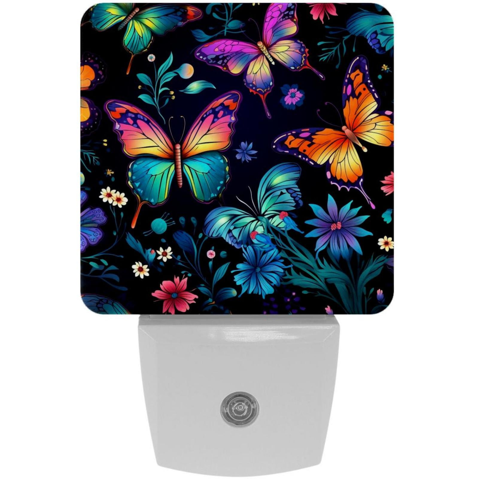 Butterflies LED Square Night Lights: Compact and Energy-Efficient ...