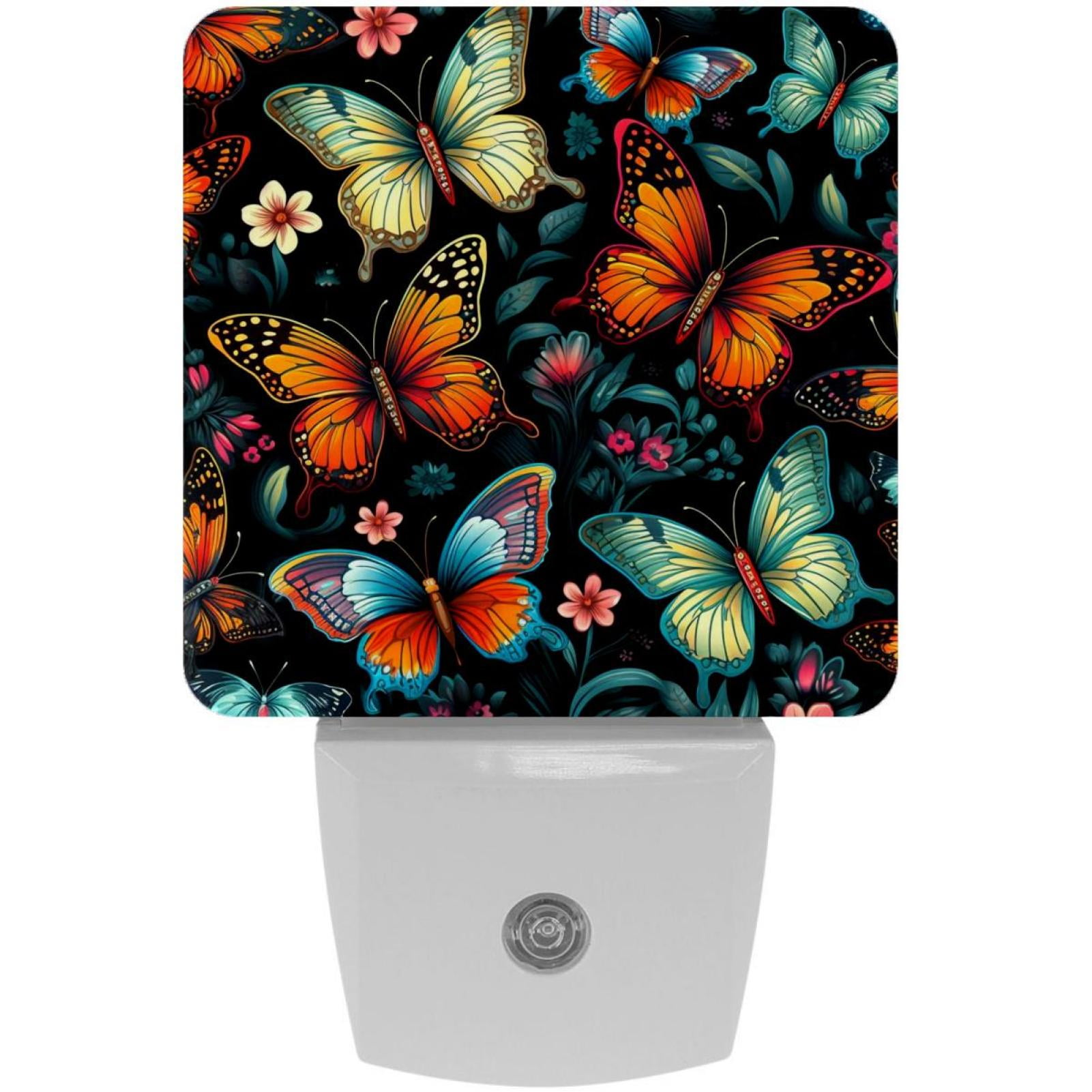 Butterflies LED Square Night Lights - Elegant and Energy Efficient ...