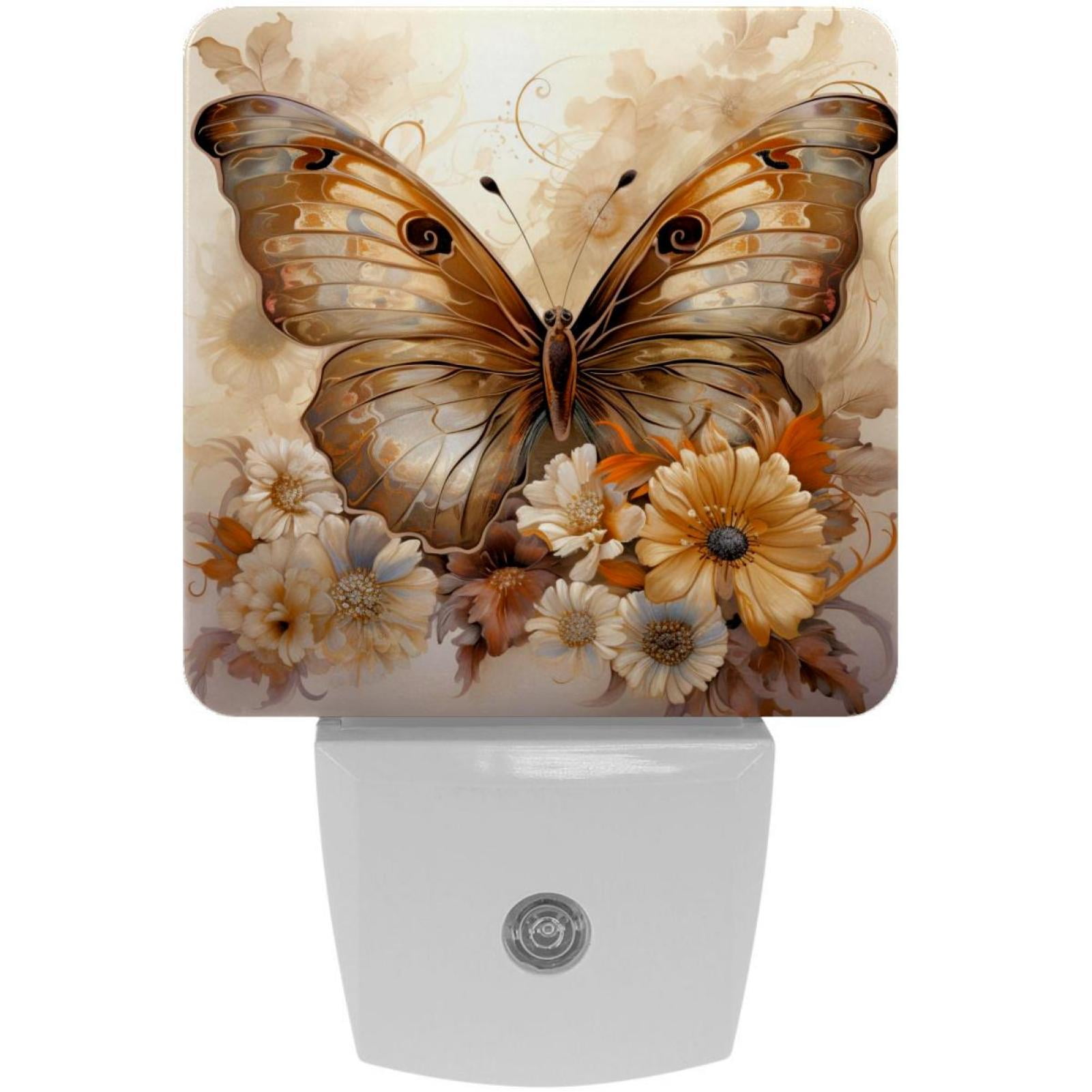 Butterflies LED Square Night Lights - Elegant and Energy Efficient ...
