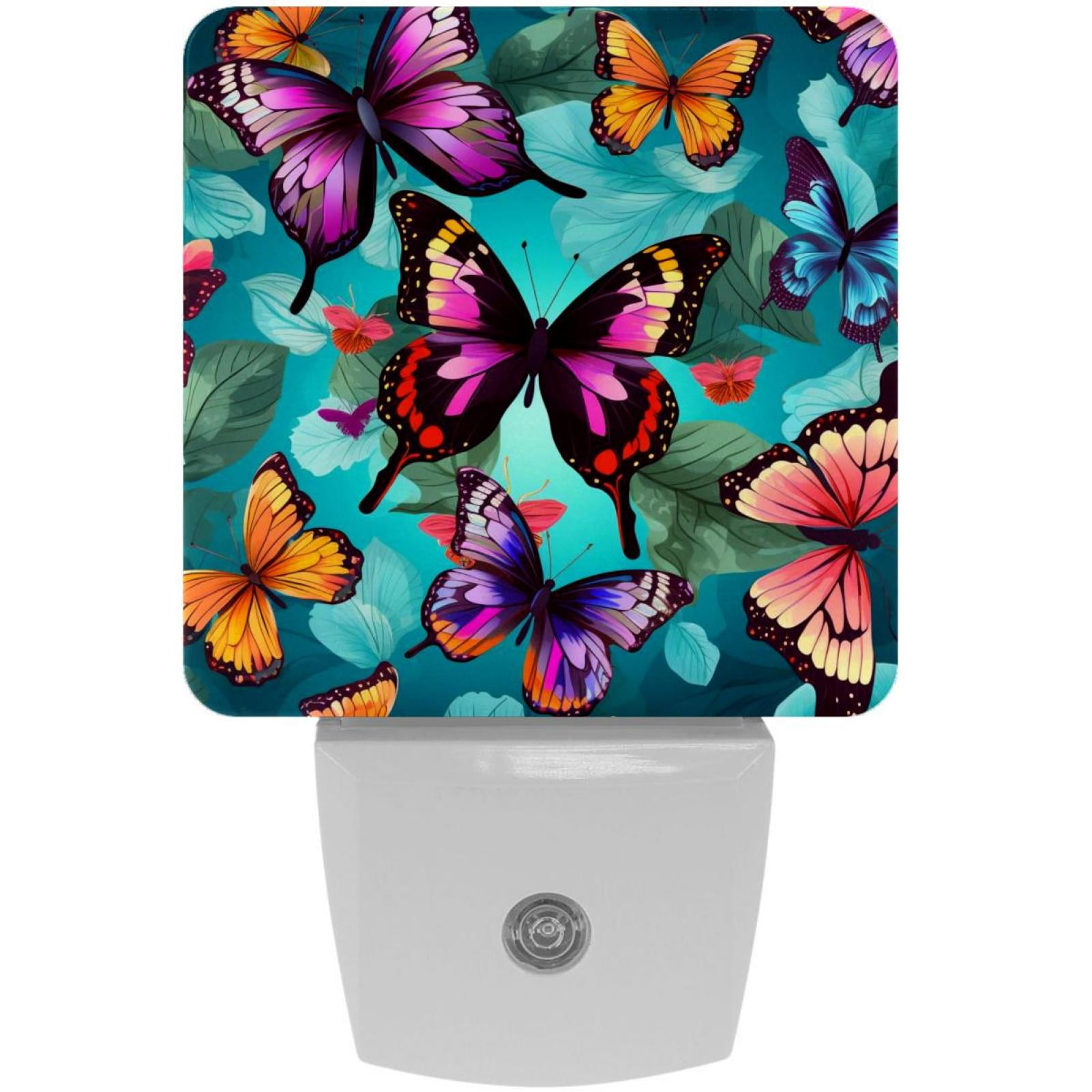 Butterflies LED Square Night Lights - Elegant and Energy Efficient ...