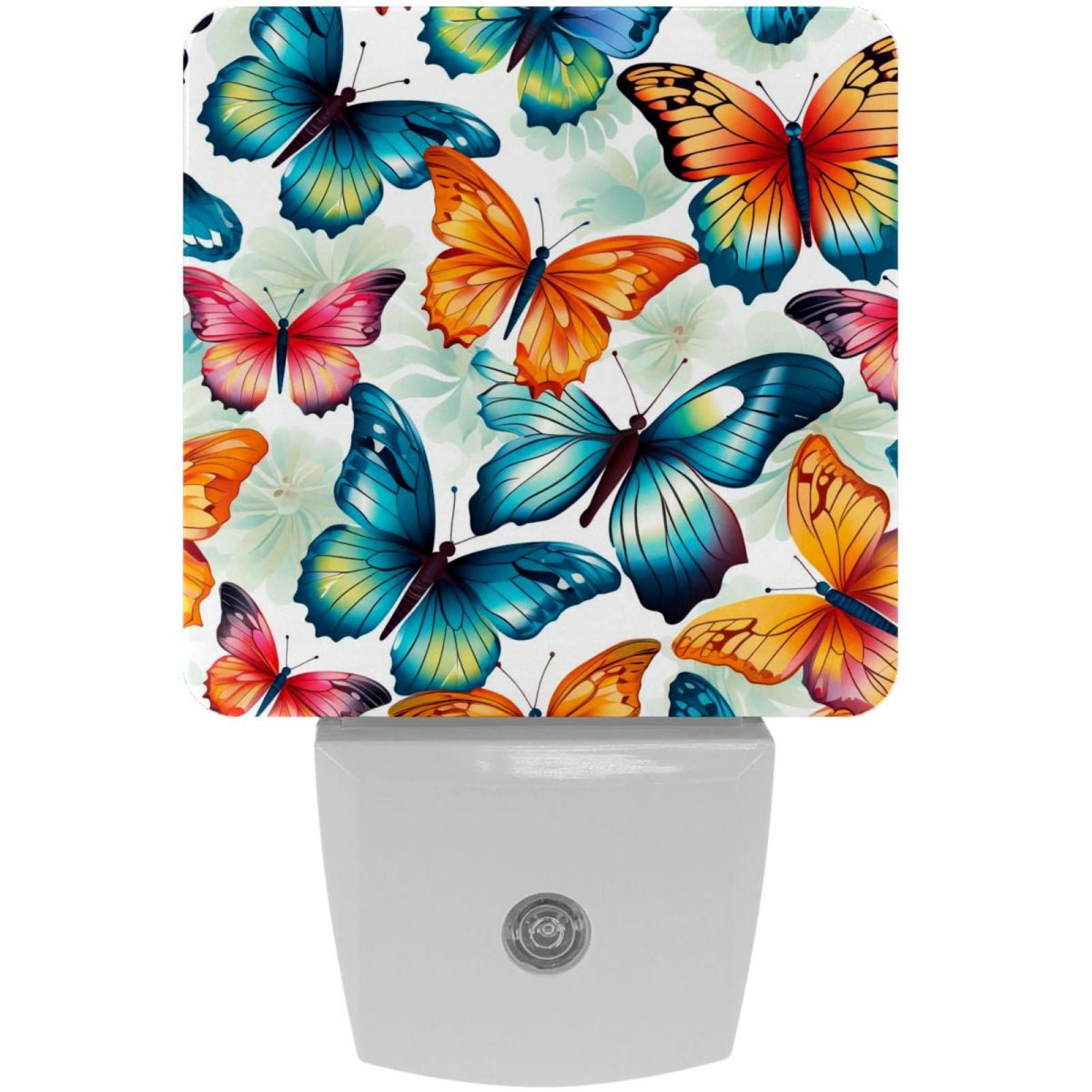 Butterflies LED Square Night Lights - Modern Design, Energy Efficient ...