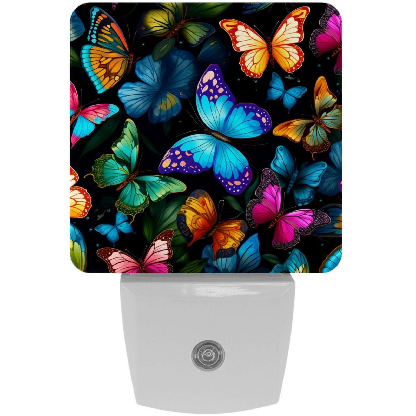 Butterflies LED Square Night Lights - Stylish and Energy-Efficient Room ...