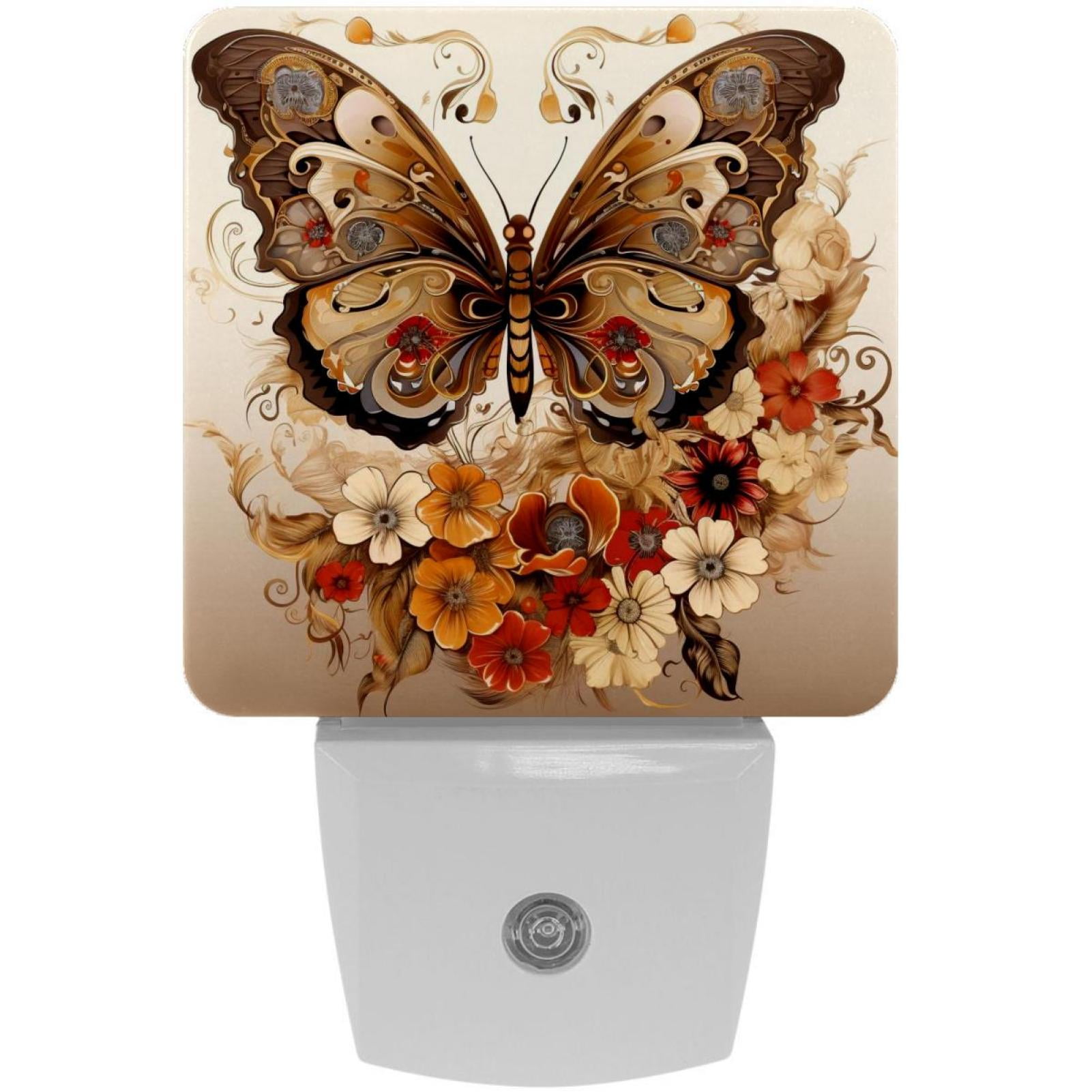 Butterflies LED Square Night Lights - Stylish and Energy-Efficient Room ...
