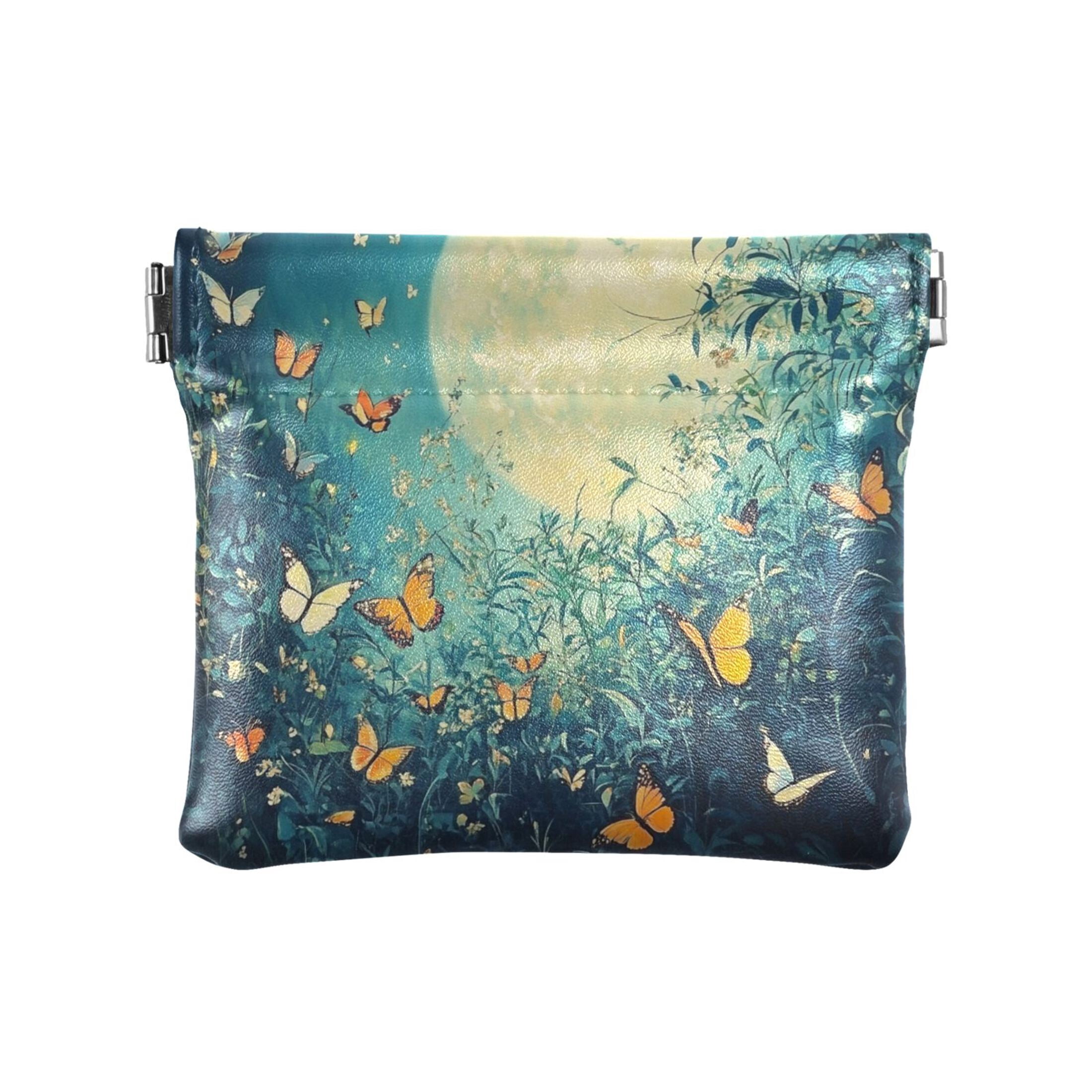 Butterflies Leaves Moon Women's Coin Purses Change Pouches Wallets ...