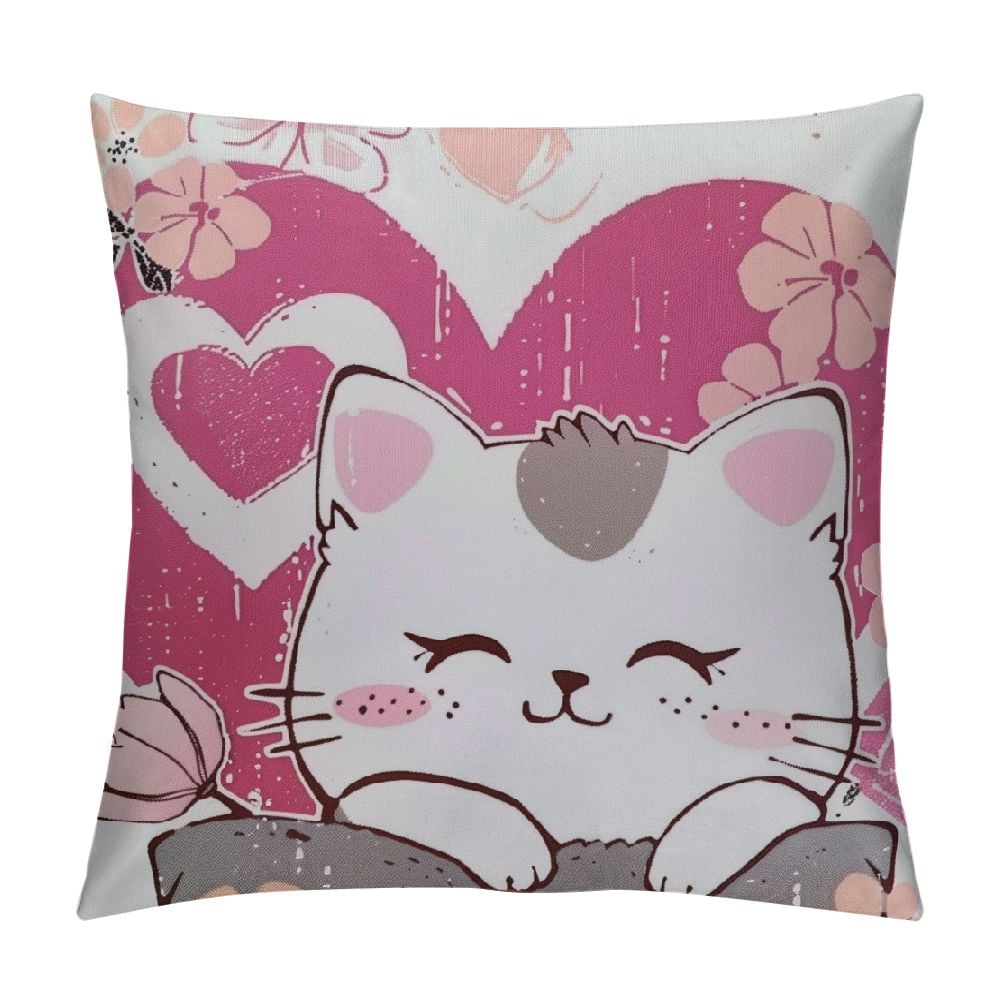 Butterflies of Love Mochi Milk and Brownie Theme 2024 Throw Pillow ...