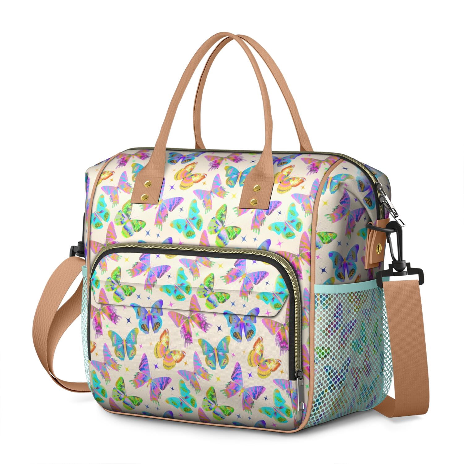 Butterflies Lovers Reusable Lunch Tote – Large Insulated Cooler Bag ...