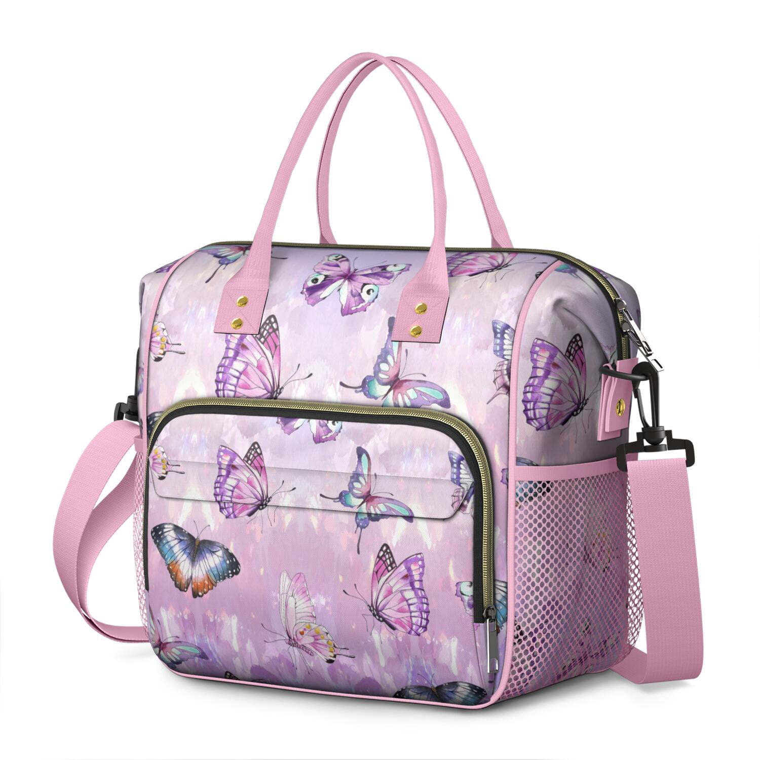 Butterflies Lovers Waterproof Lunch Bag – Large Insulated Cooler Tote ...