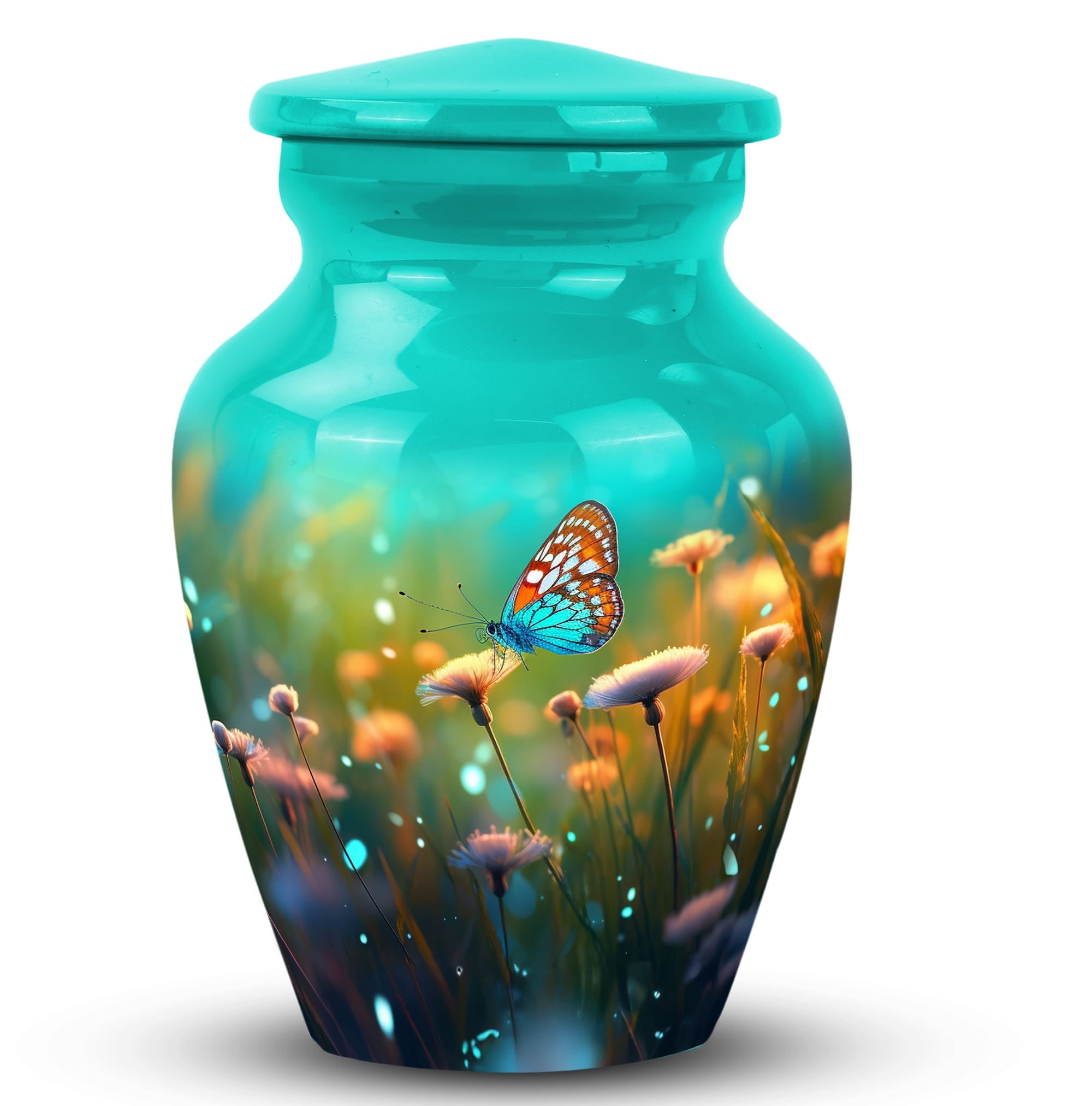 Butterflies Magical Forest Urn - Large Urns For Human Ashes Adult ...