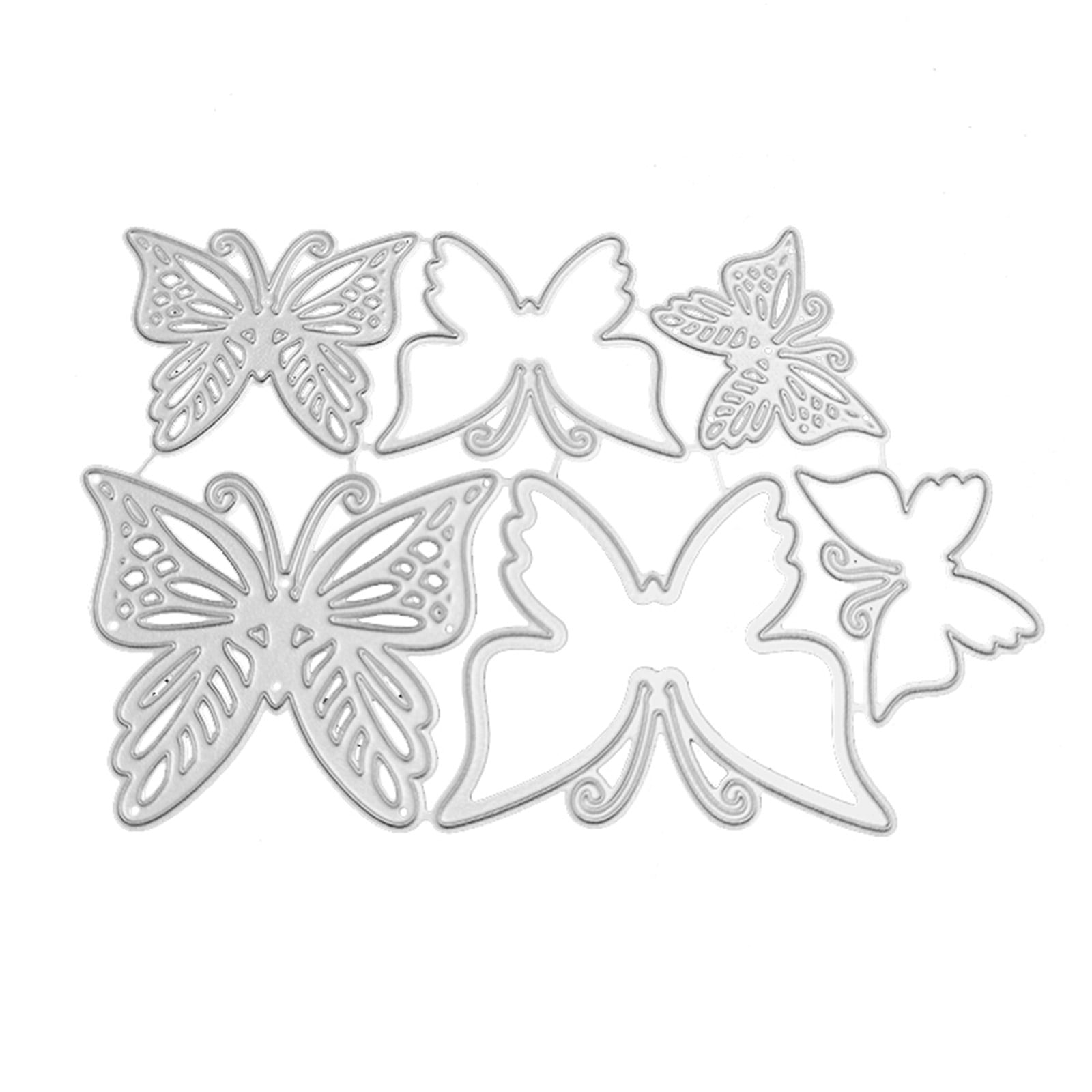 Butterflies Metal Cutting Dies DIY Stamps Crafts Template Mold Stencils ...