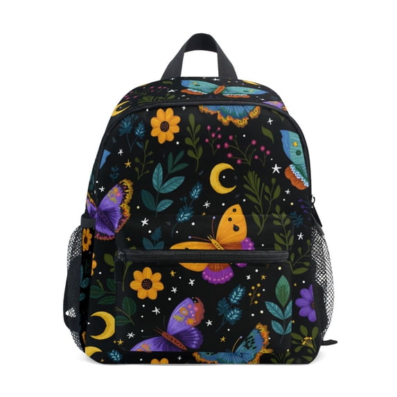 Butterflies Moon Pattern Mini Backpack Cute Small Backpack with Chest ...