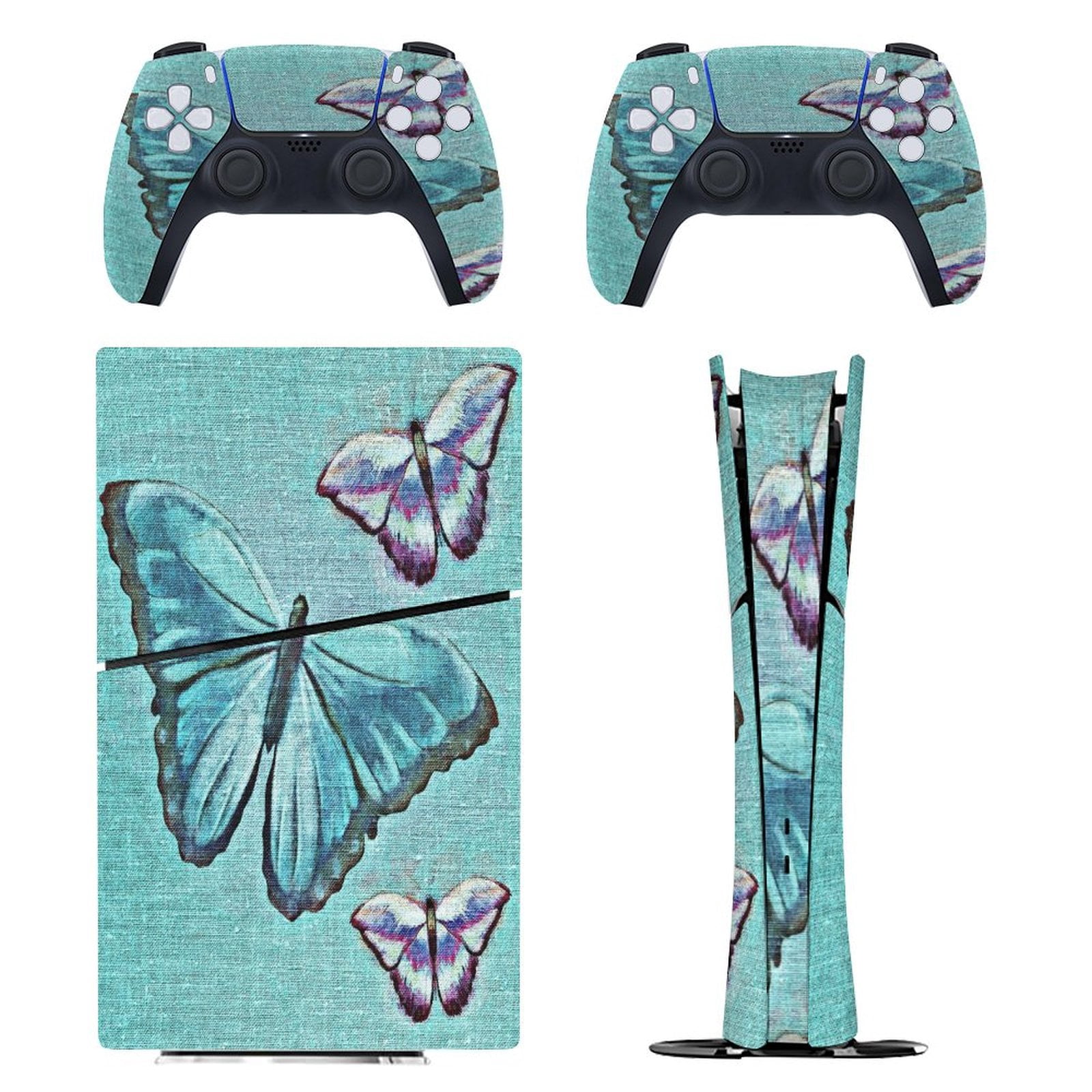 Butterflies PS5/PS5 Slim Digital Disc Skin Sticker For Console And ...