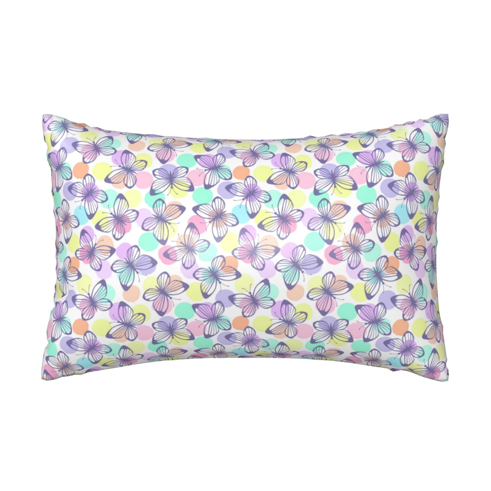 Butterflies on Polka Dots Satin Pillowcase for Hair and Skin, Similar ...