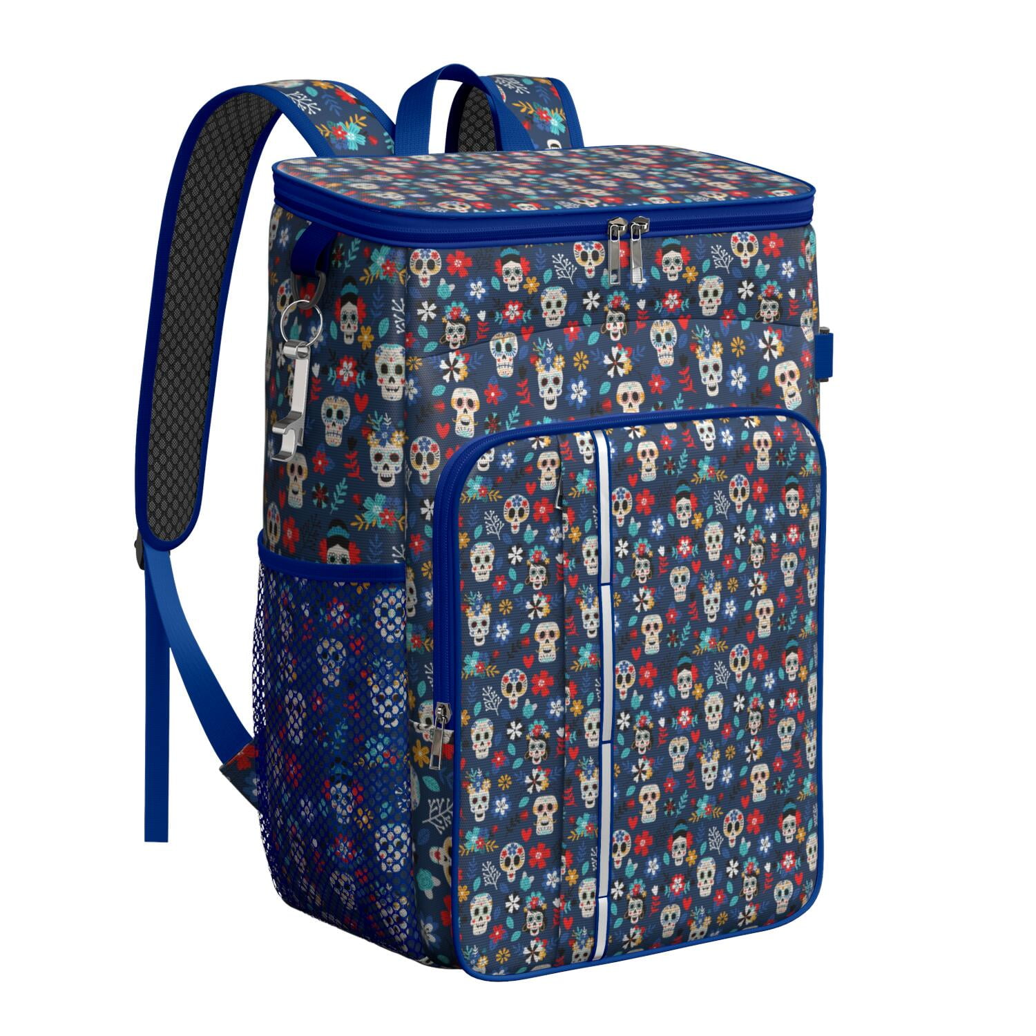 Butterflies & Snakes Print Cooler Backpack - 20L Insulated Soft Cooler ...
