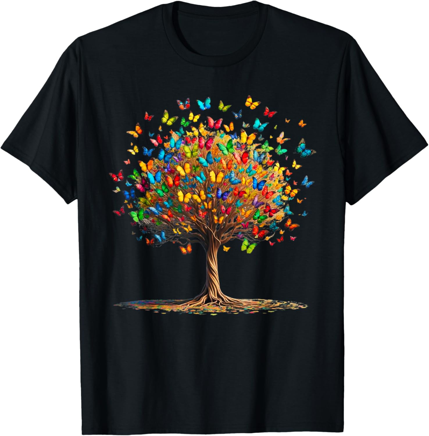 Butterflies Tree Nature Butterfly Lover Lepidopterist T-ShirtMen and ...