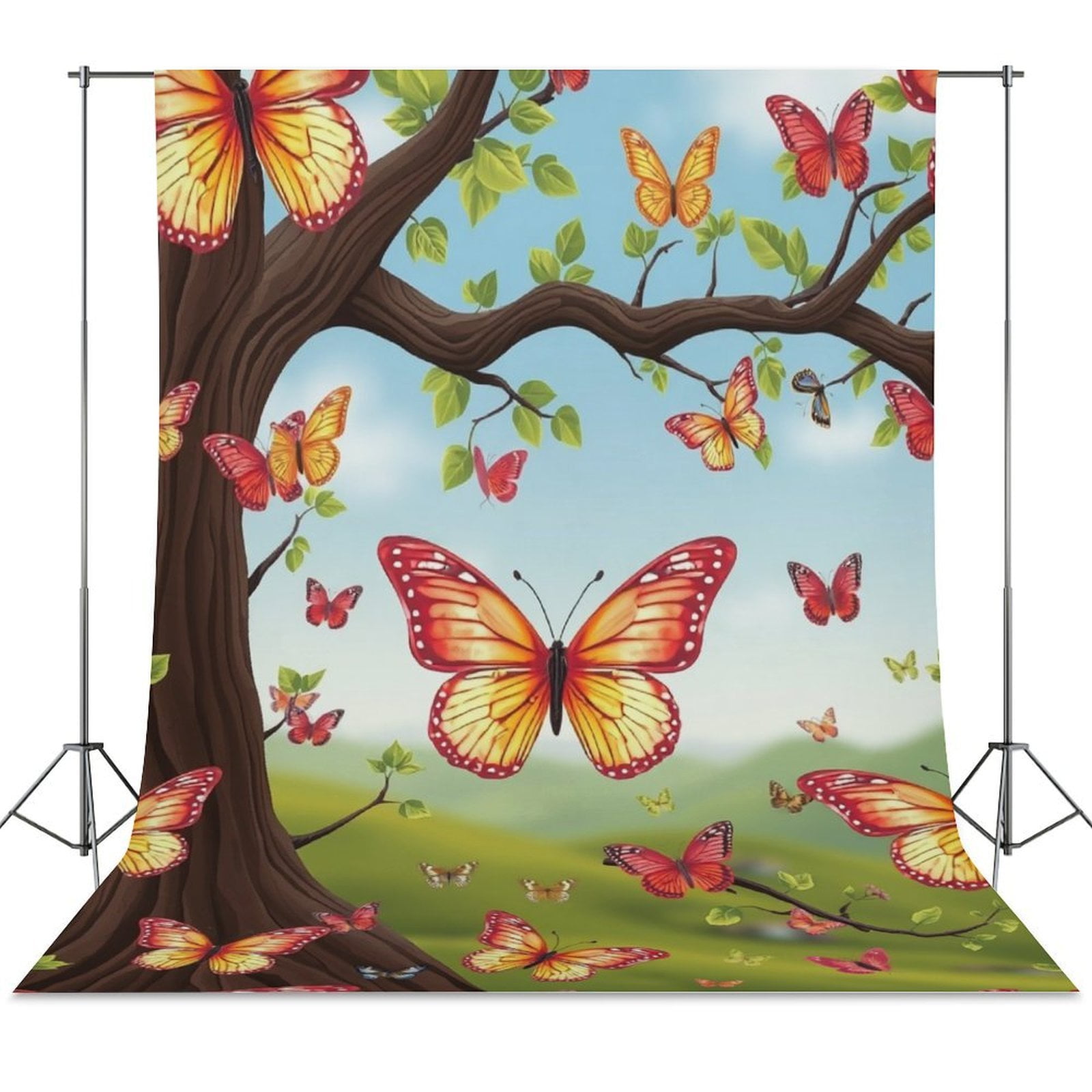 Butterflies Tree Nature Photography Backdrops Adult Photostudio Props ...
