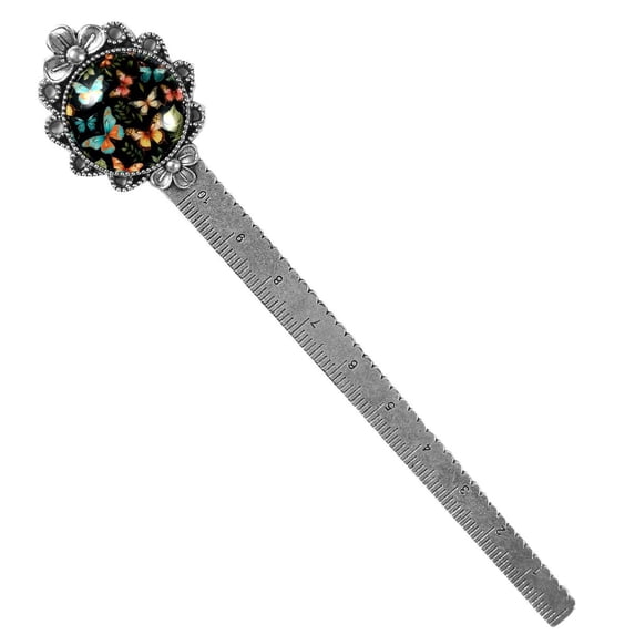 Butterflies Vintage Silver Lace-Edged Bookmark: a Stylish Gift for ...