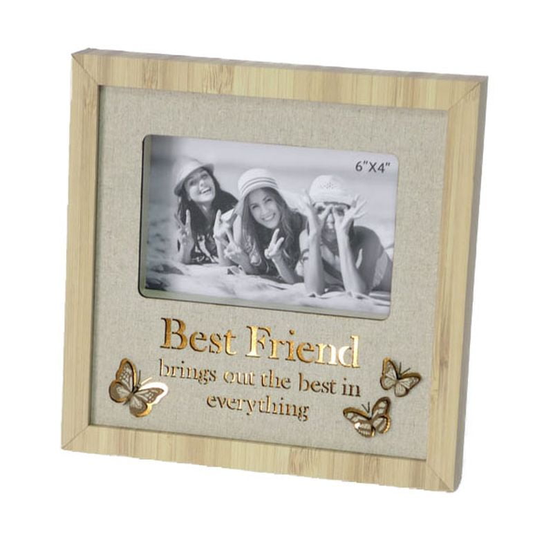 Butterflies With Text On Cloth Back Lighted- Best Friend Photo Frame ...