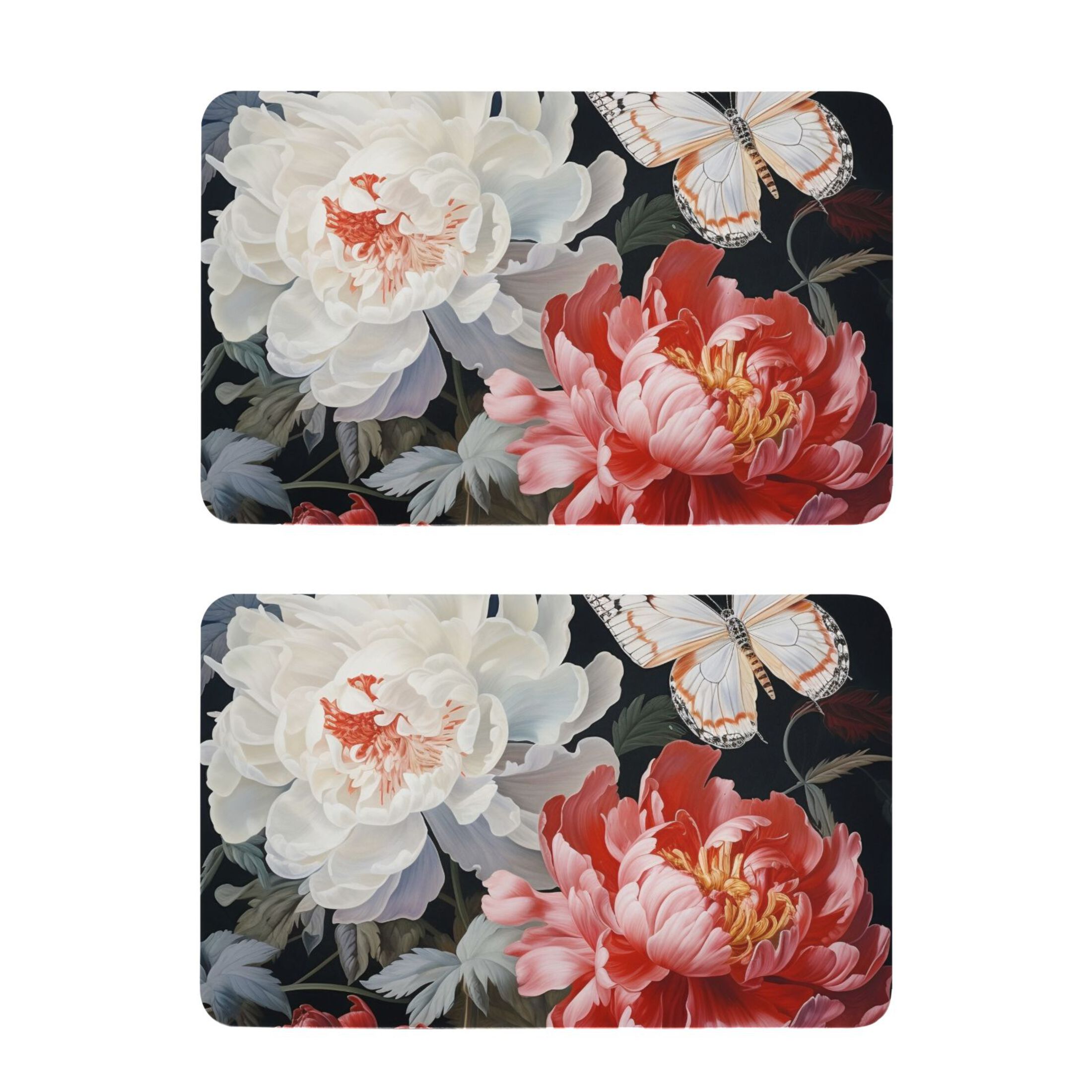 Butterflies and Flowers Fridge Magnetic Sticker Refrigerator Magnets ...