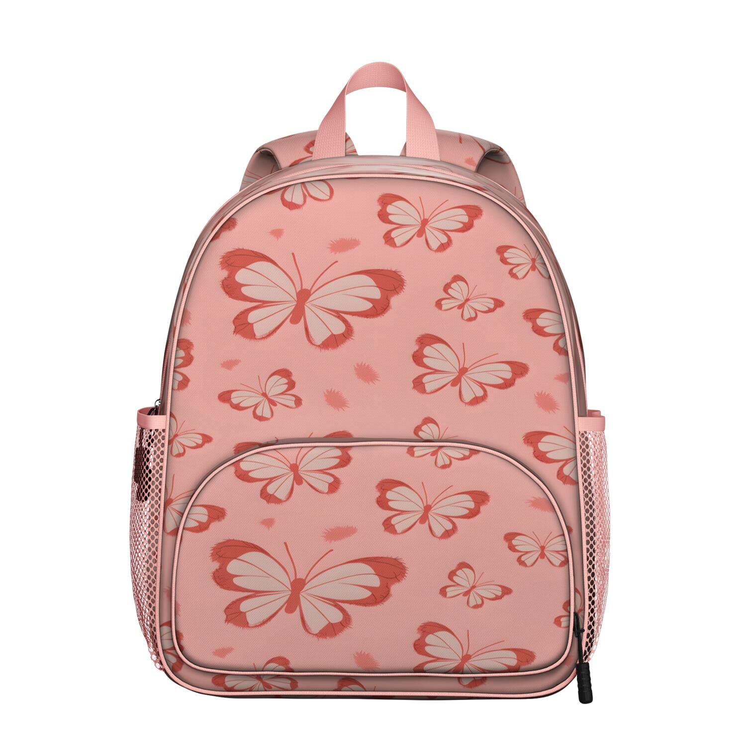Butterflies and Flowers Student Backpack – Garden Pattern with Colorful ...