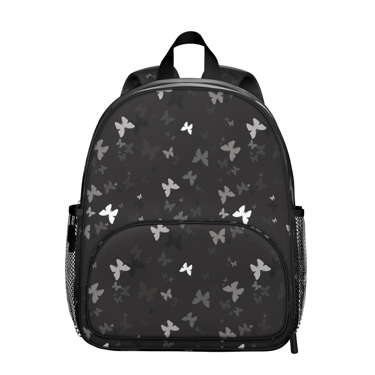 Butterflies and Flowers Student Backpack – Garden Pattern with Colorful ...