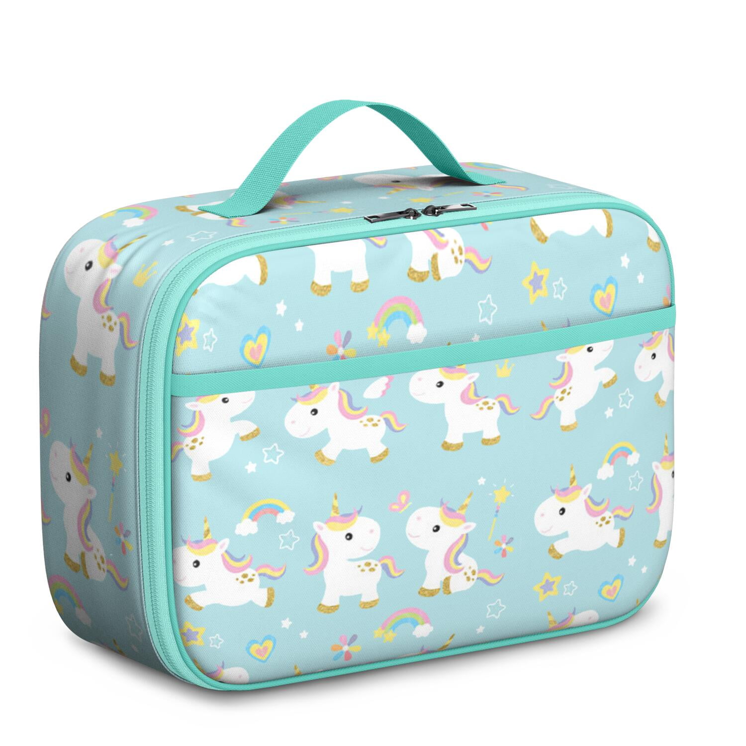 Butterflies and Moon Lunch Tote – Magical Unicorn and Star Design ...