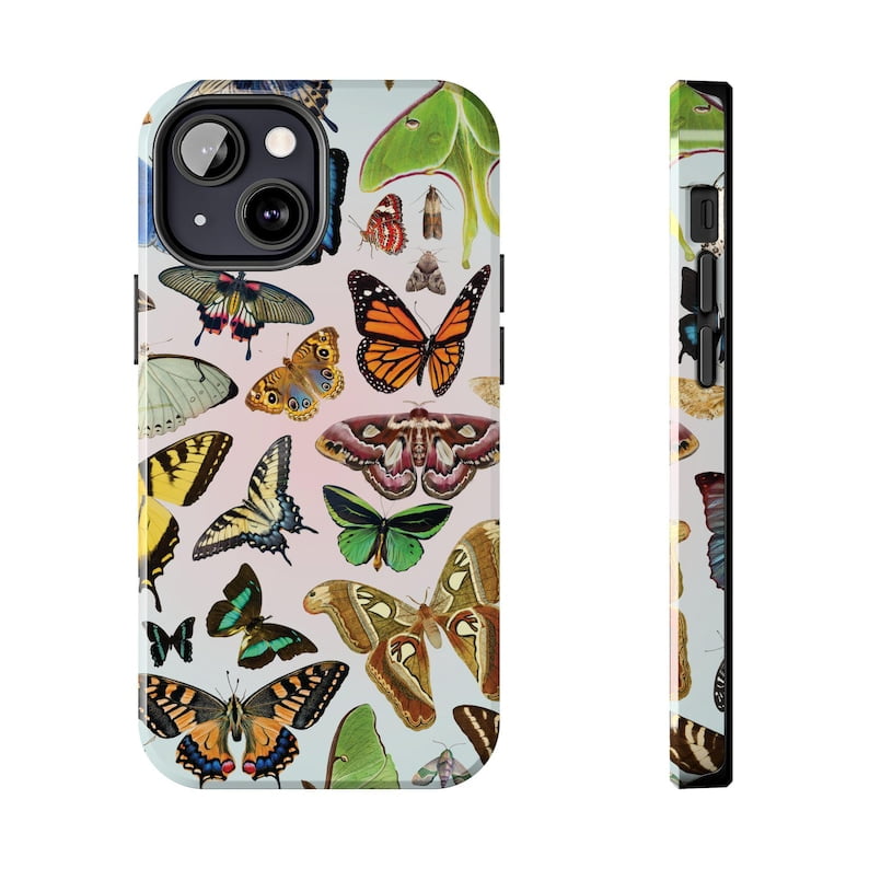 Butterflies and Moths Pastel Maximalist Insects Phone Case Compatible ...