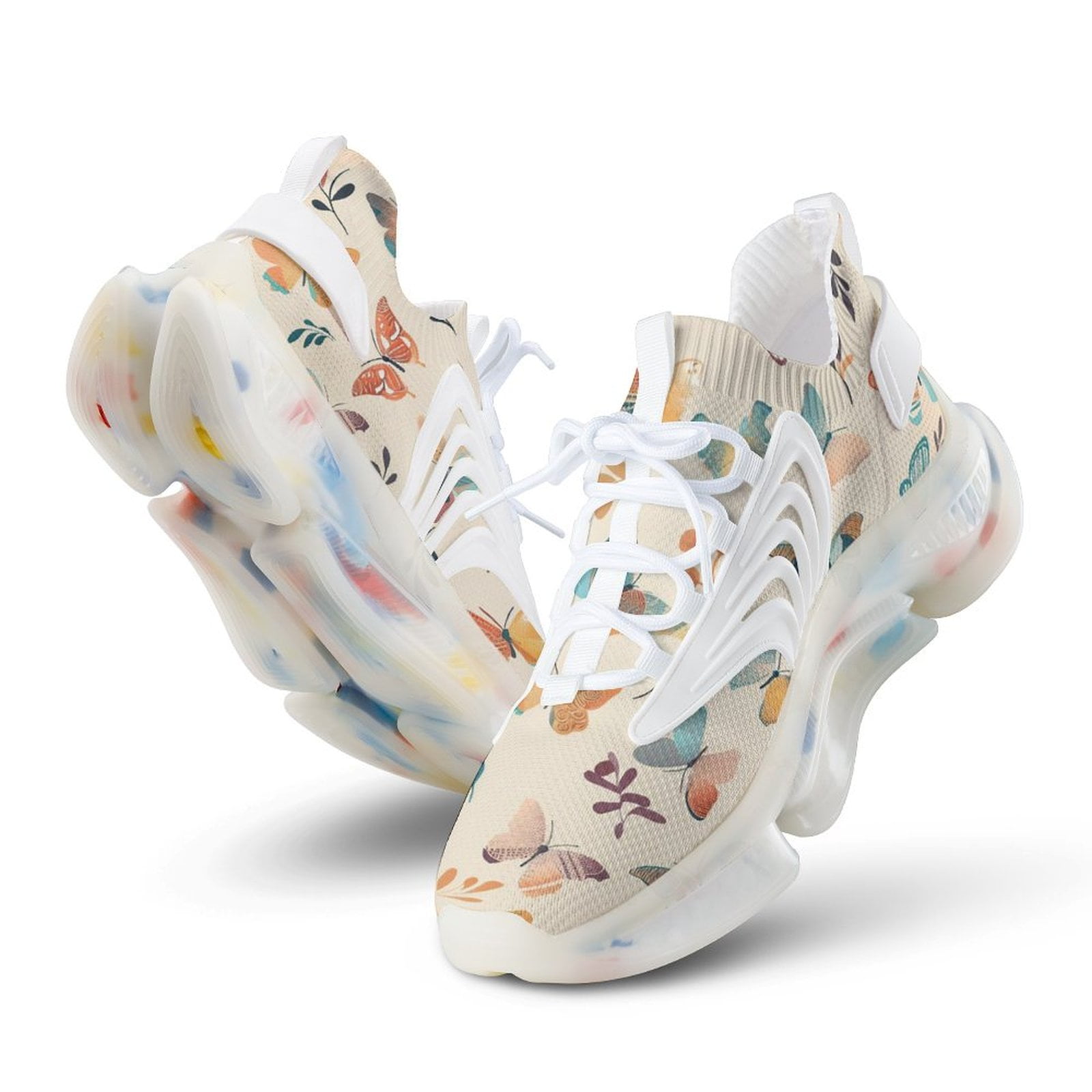 Butterflies in Spring Walking Shoes for Men Woman Lightweight Tennis ...