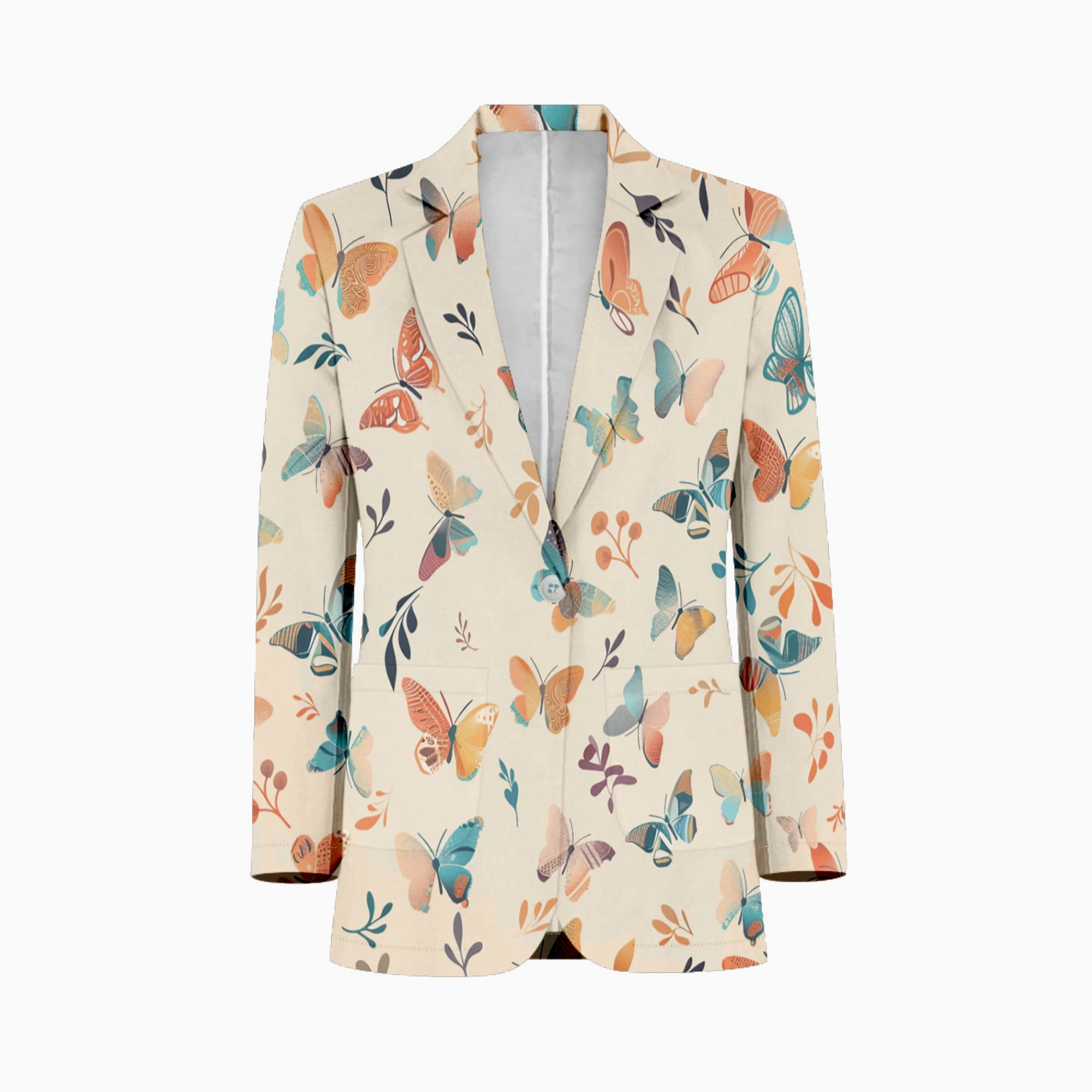 Butterflies in spring Customized Men's Suits full man Shawl Collar ...