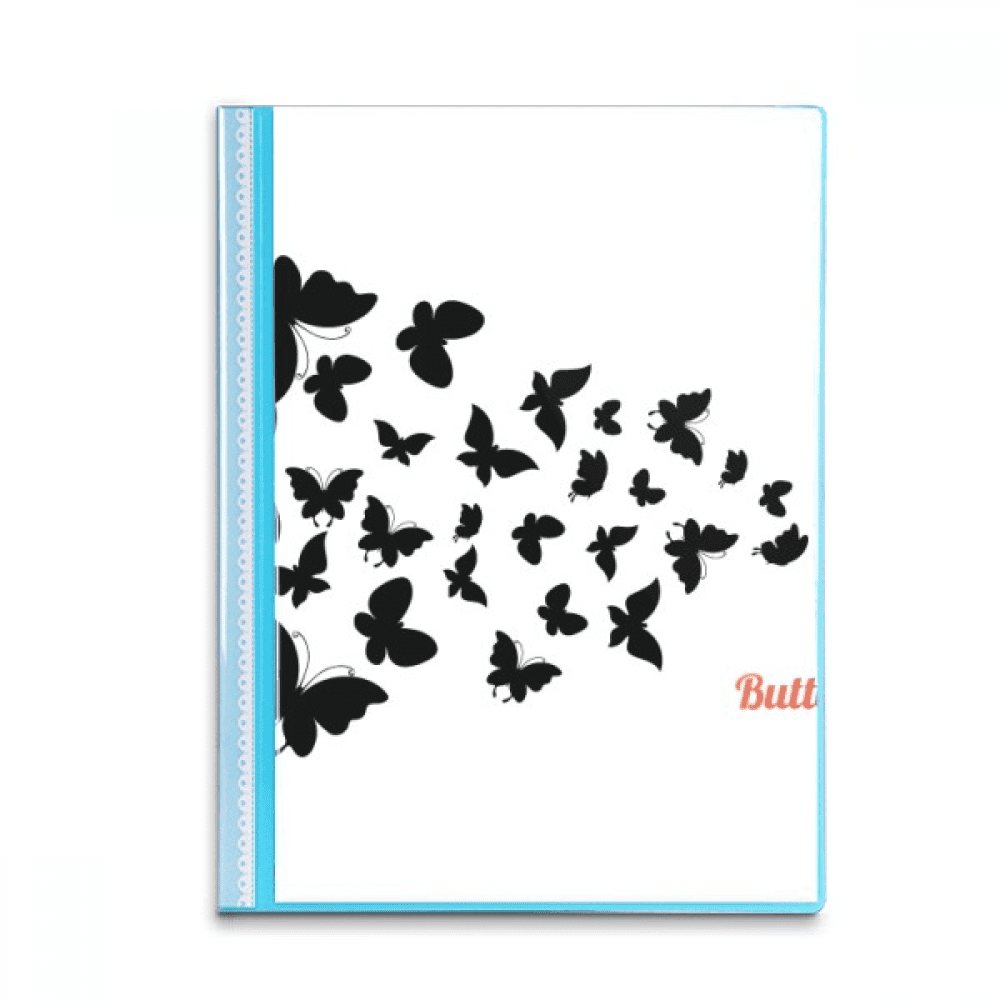 Butterflies with Dark Colour Book Sheet Protectors Portfolio Binder ...