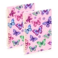 Butterflies with Flower Patterns Notebook Detachable Coil Notebook ...