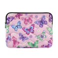 Butterflies with Flower Patterns Quilted Laptop Protective Cases ...