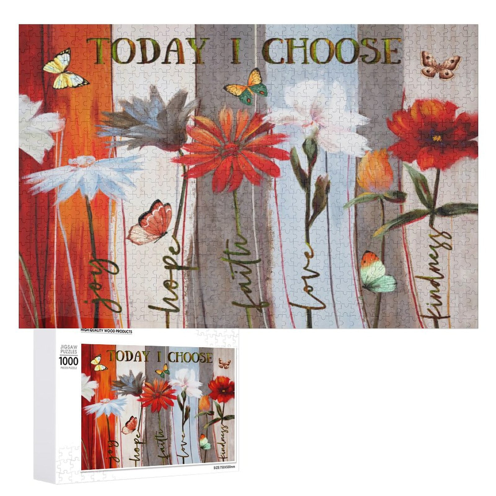 Butterfly 1000 Piece Jigsaw Puzzle for Adults and Families - Today I ...