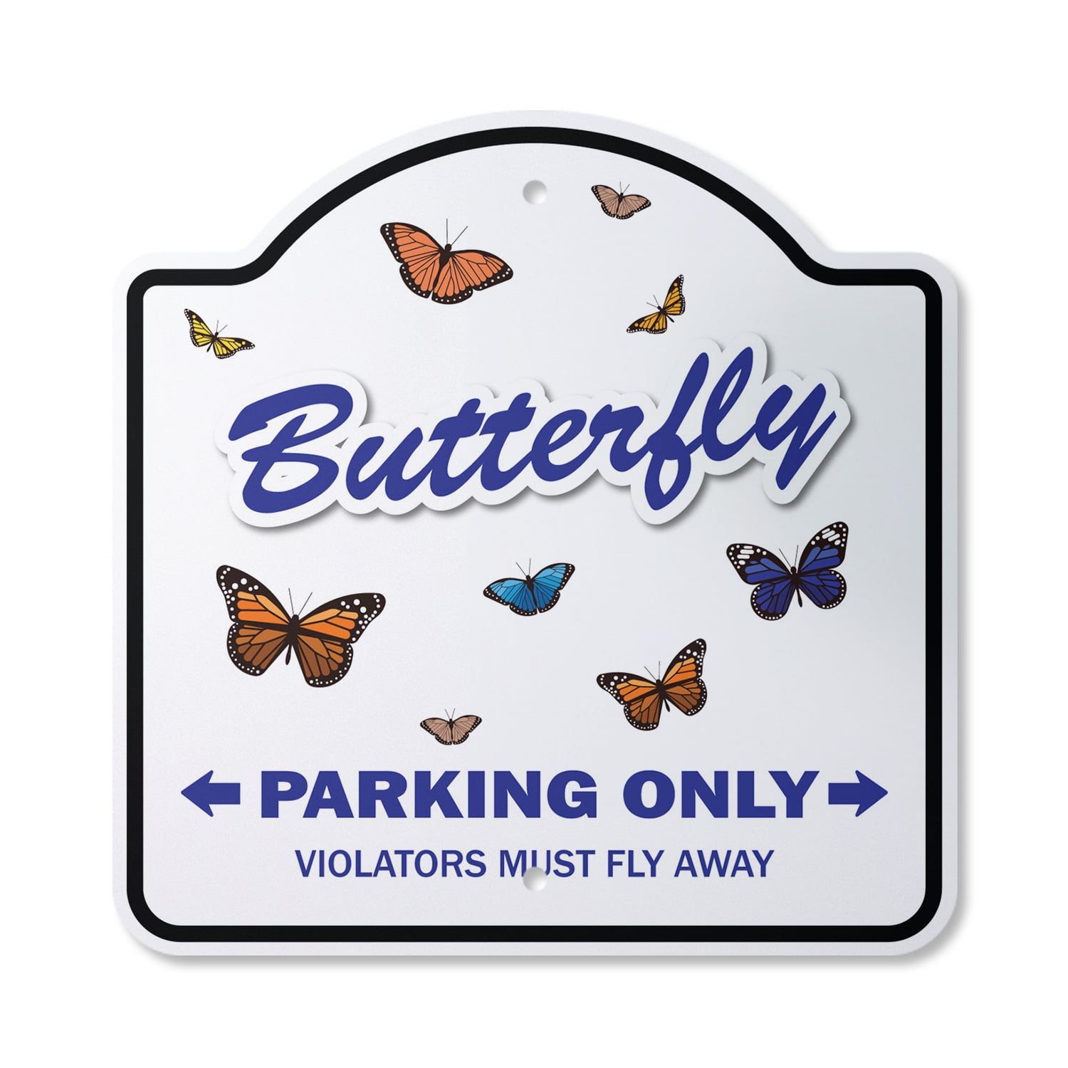 Butterfly 12" X 12" Sign | Indoor/Outdoor Plastic | SignMission ...