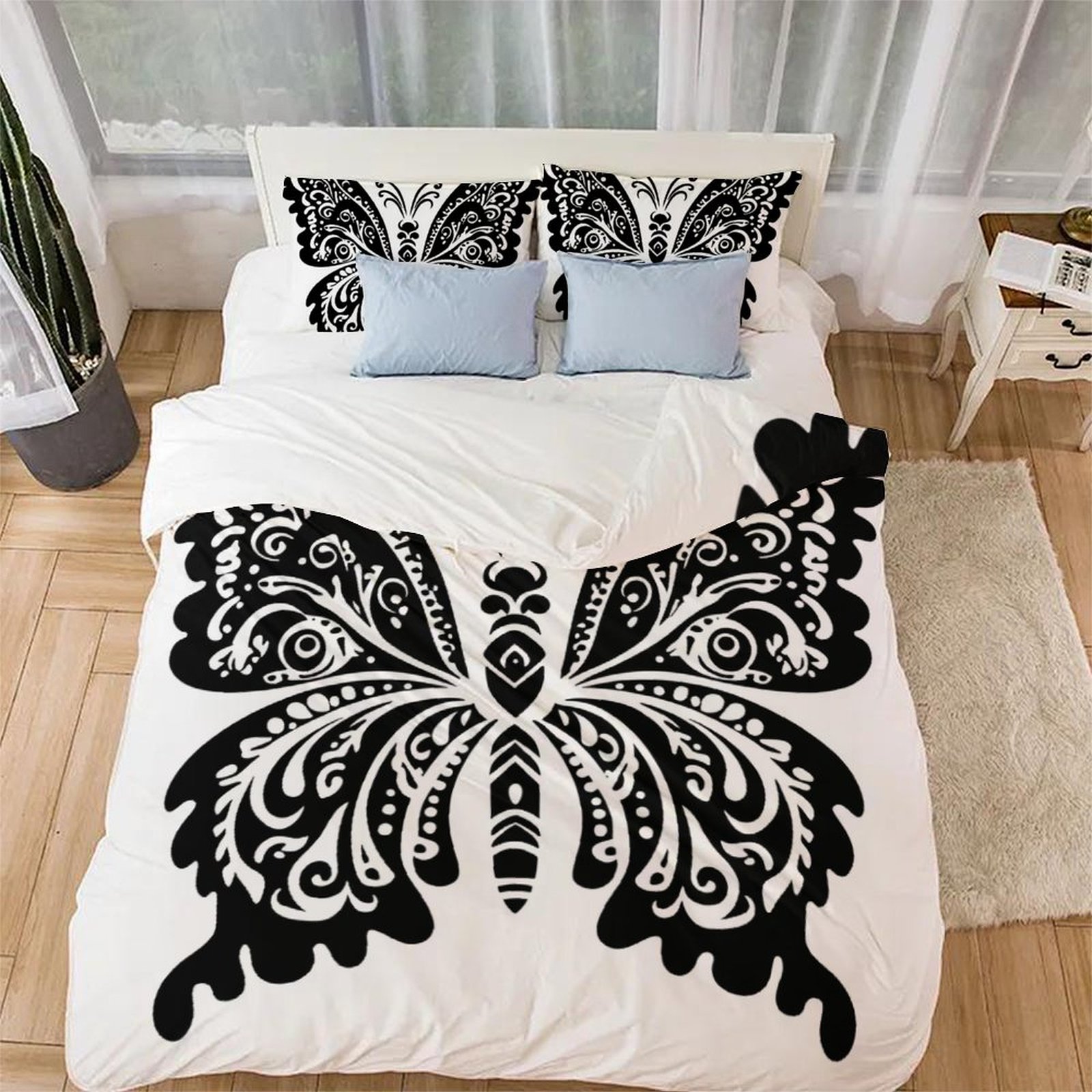 Butterfly 3D Printed Bedding Set Comforter Covers Duvet Cover Quilt ...