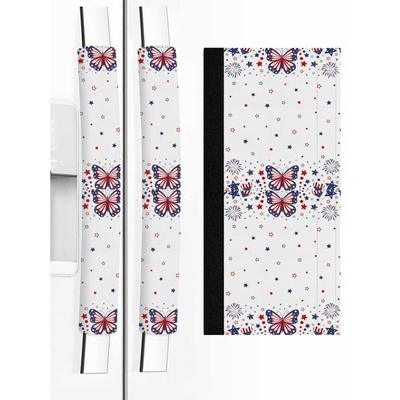 Butterfly 4th of July Refrigerator Door Handle Covers Set of 2 ...