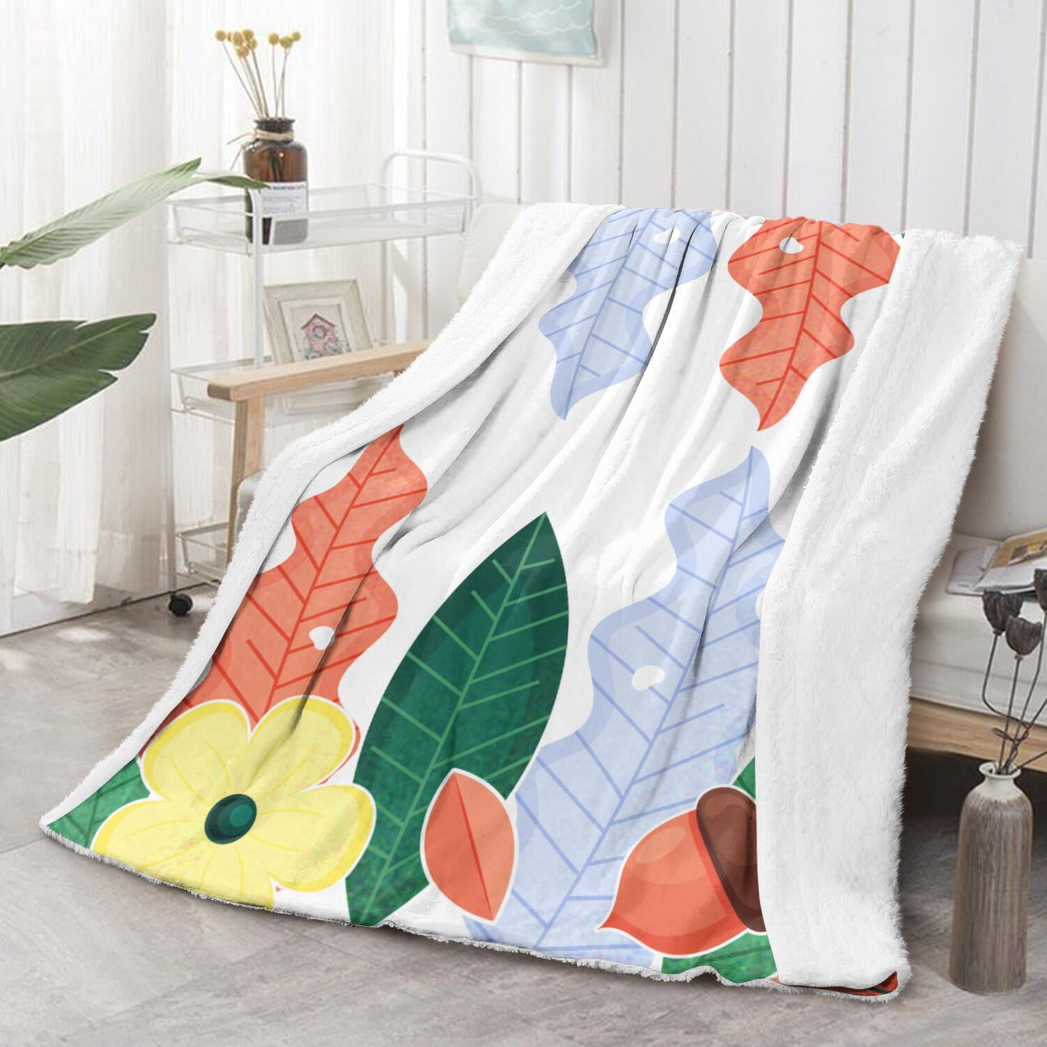 Butterfly 50x60 Inch Double-Layer Lamb Fleece Throw Blanket – Super ...