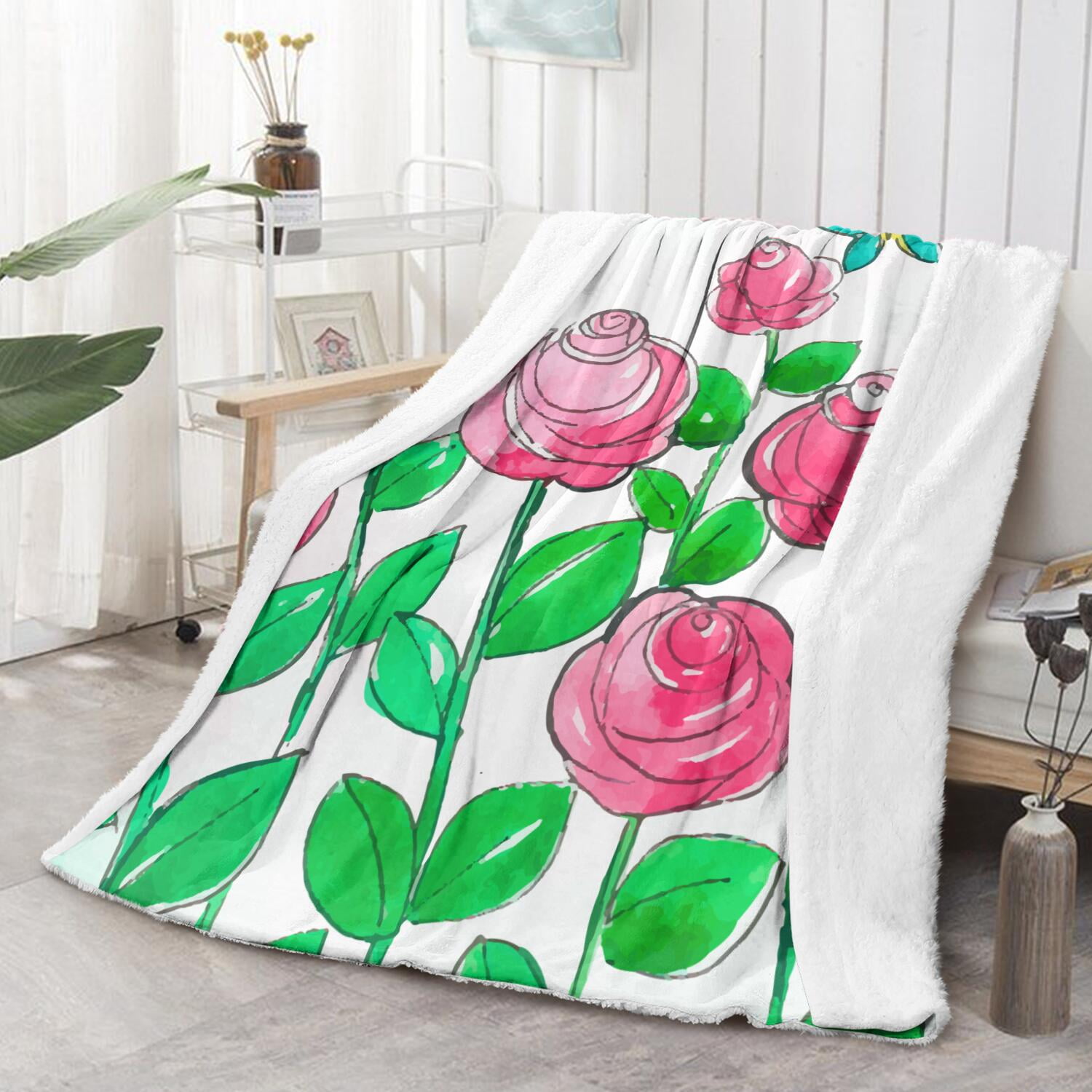 Butterfly 50x60 Inch Double-Layer Lamb Fleece Throw Blanket – Super ...