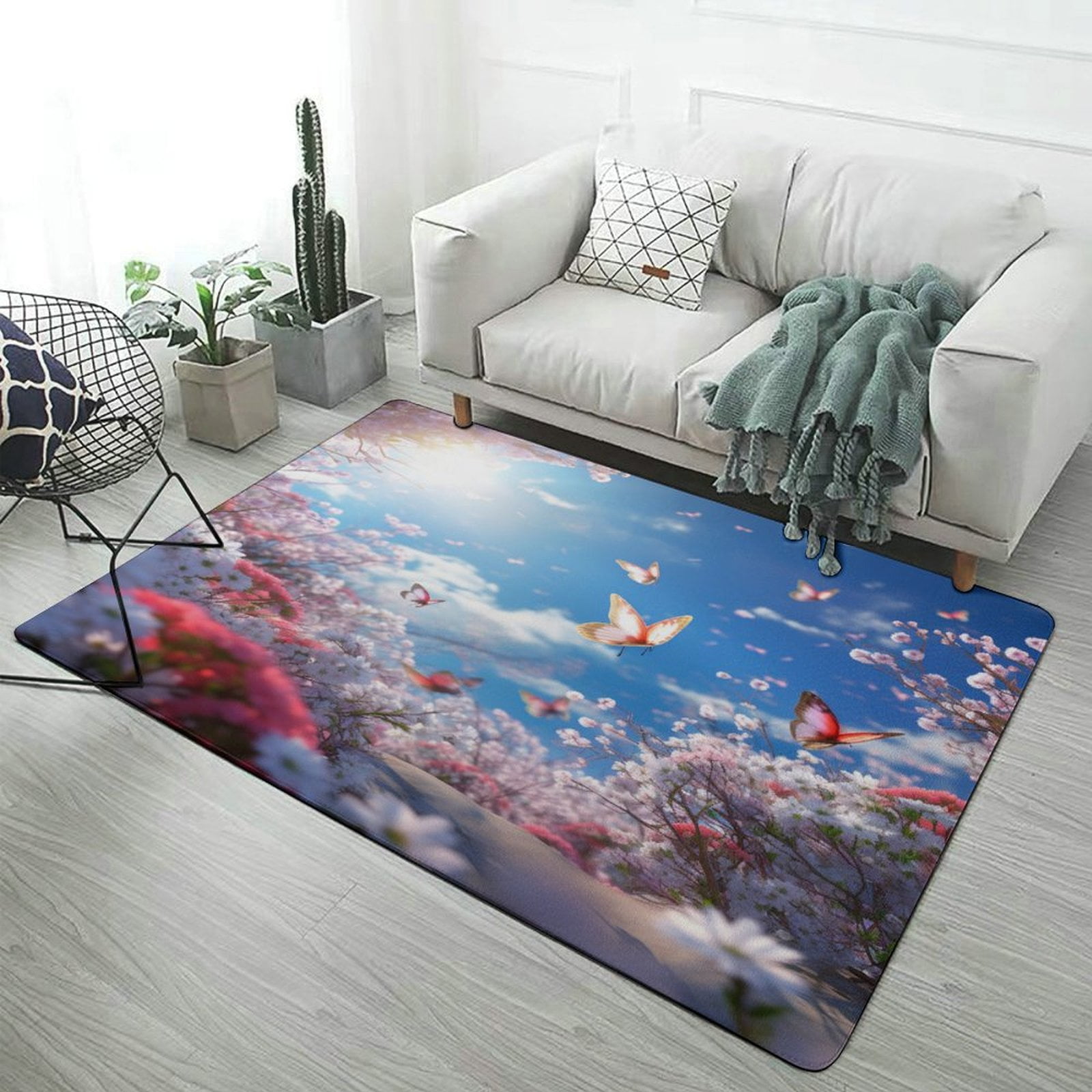 Butterfly (56) Carpet Rug for Home Living Room Bedroom Sofa Doormat ...