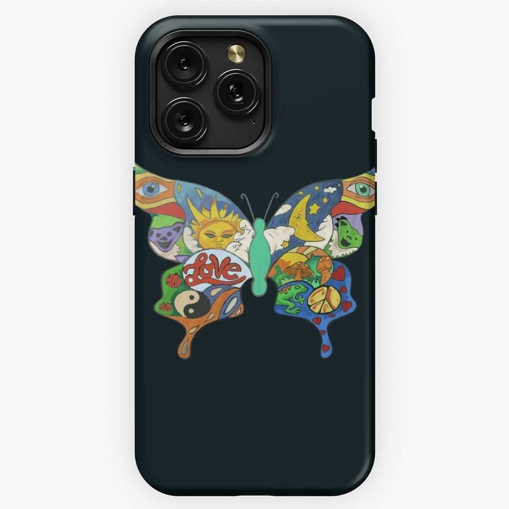 Butterfly Abstract Minimal Color Fantasy Design iPhone Case 17 11 12 13 ...