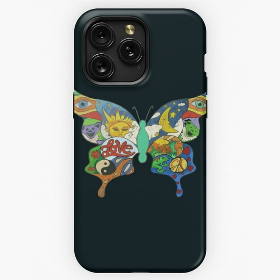 Butterfly Abstract Minimal Color Fantasy Design iPhone Case 17 11 12 13 ...