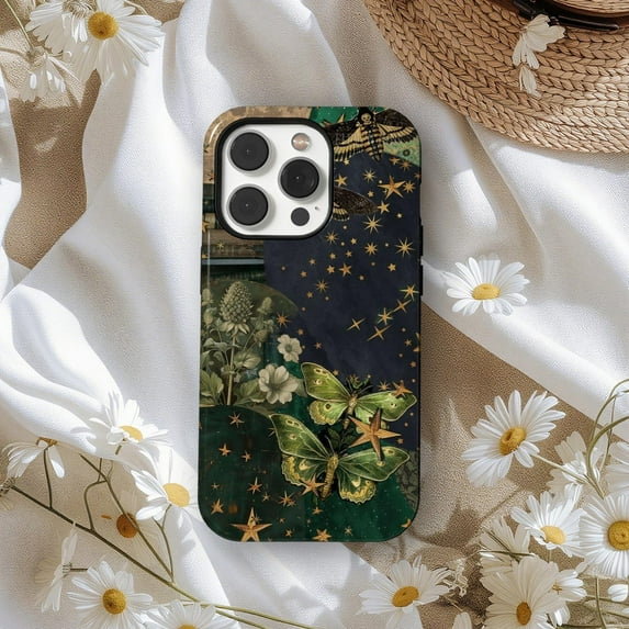 Butterfly Aesthetic Celestial Moth Botanical Phone Case 17 16 15 14 13 ...