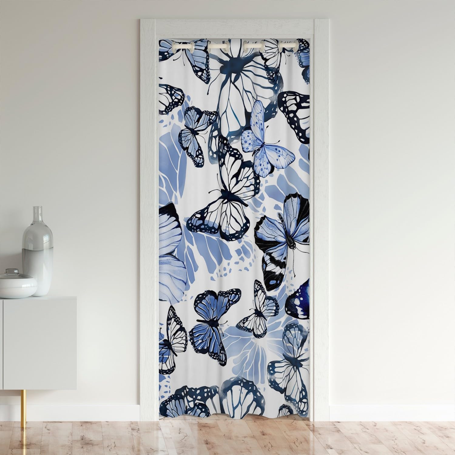 Butterfly Animal Door Curtains Privacy Closet Nor for Bedroom Dining ...